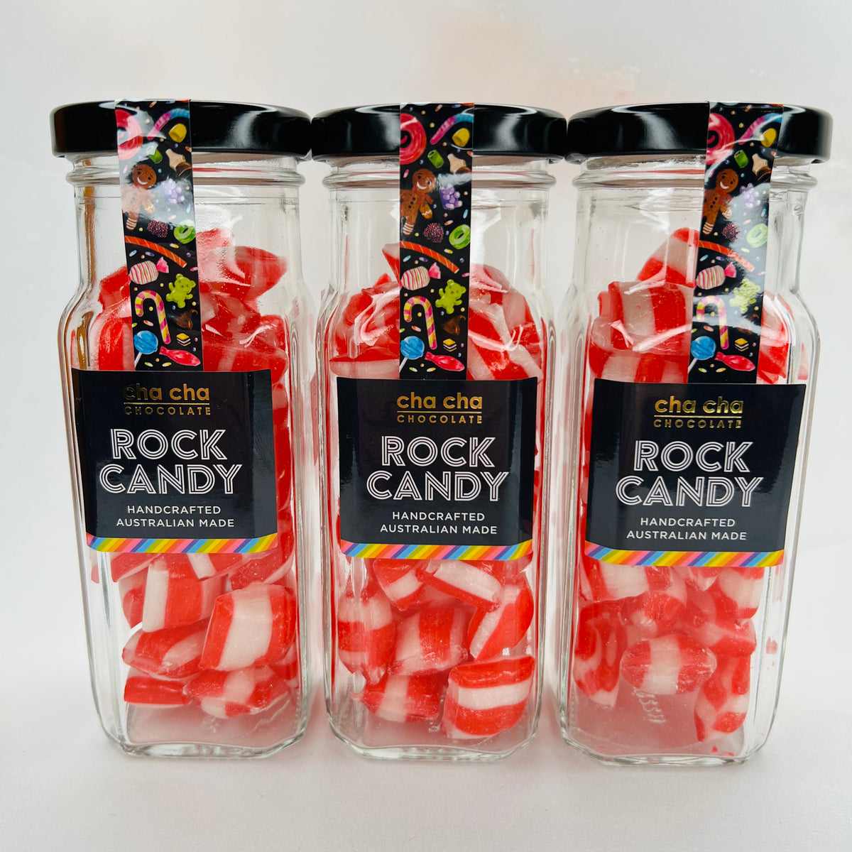 Peppermint Bullseyes Rock Candy – Cha Cha Chocolate