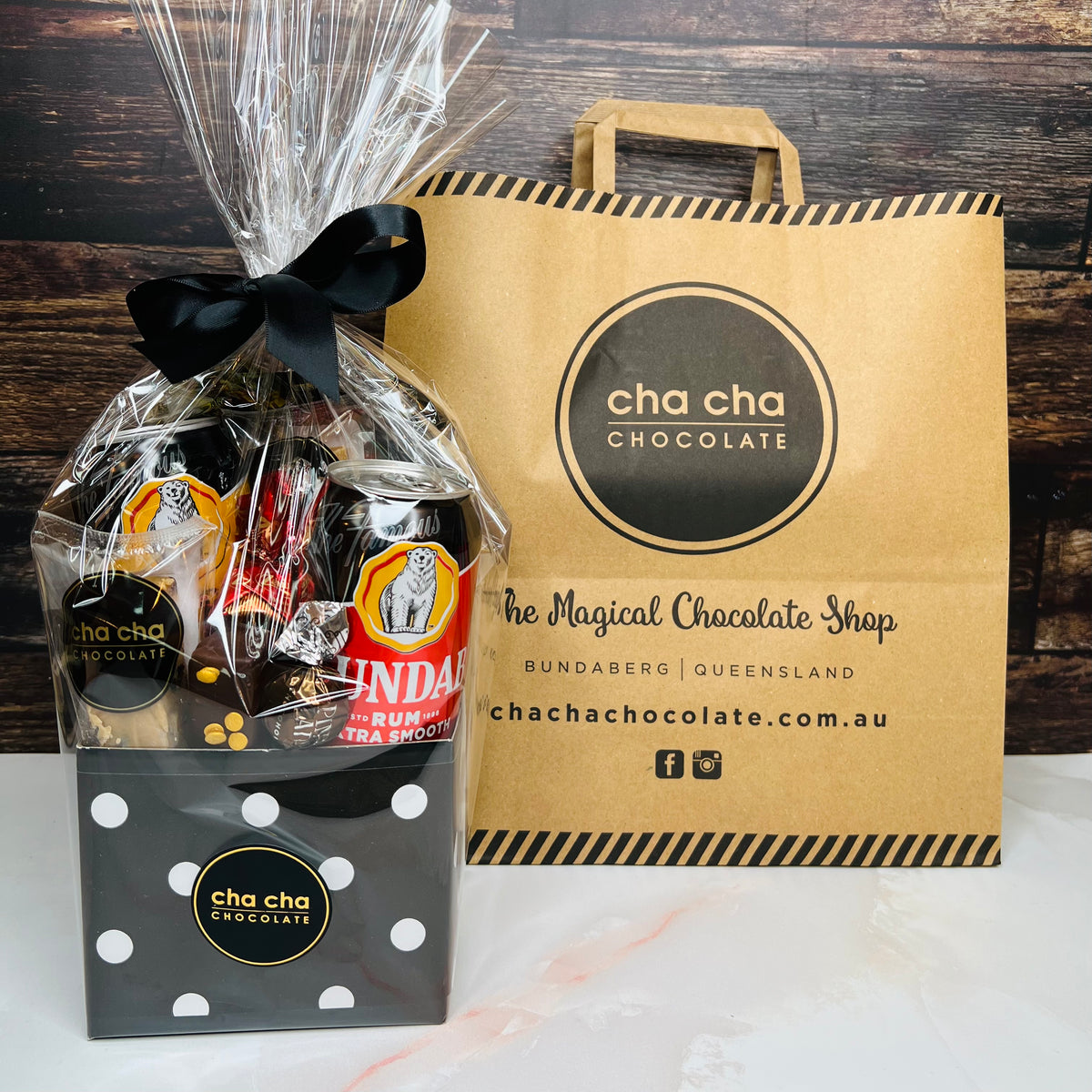 Bundy Rum Gift Box – Cha Cha Chocolate